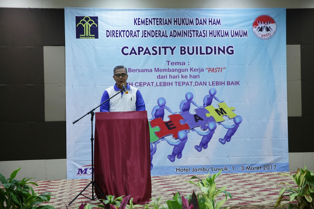 capacity building gelombang ii - Direktorat Jenderal Administrasi Hukum ...